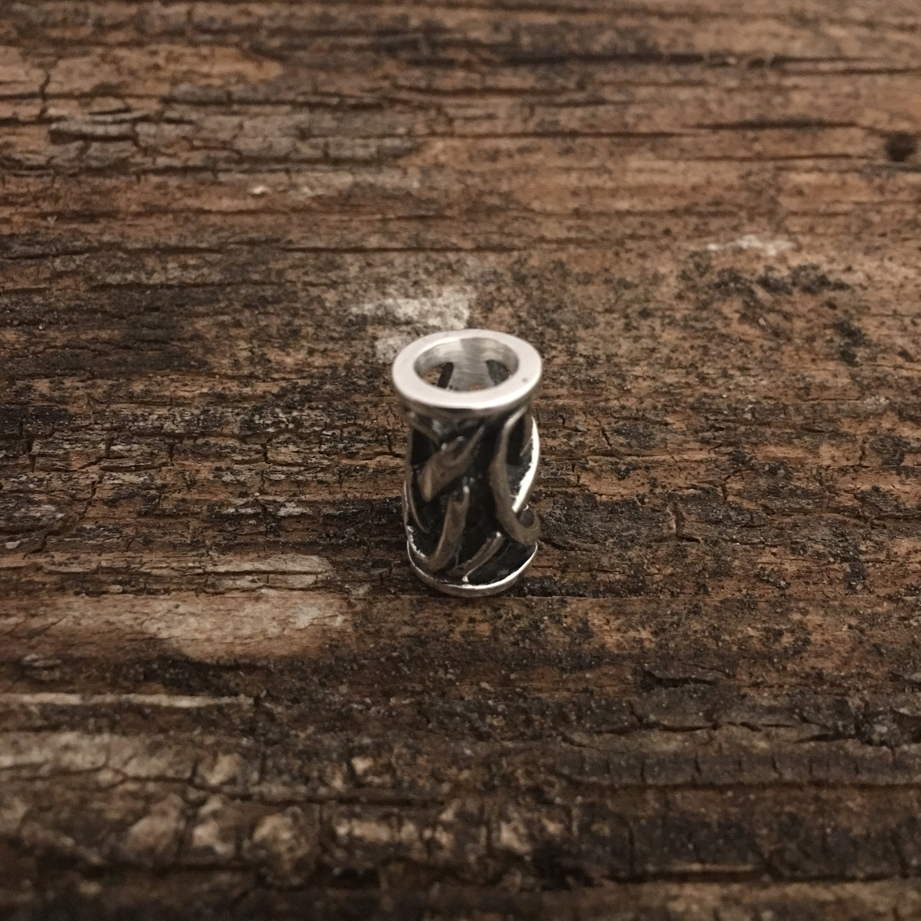 BURR - large open beard bead - 12 mm and more inner diameter - beard ...