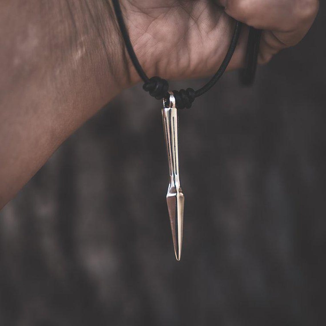 Gungir - Odin's Spear Pendant - Solid Sterling Sliver Necklace - Etsy
