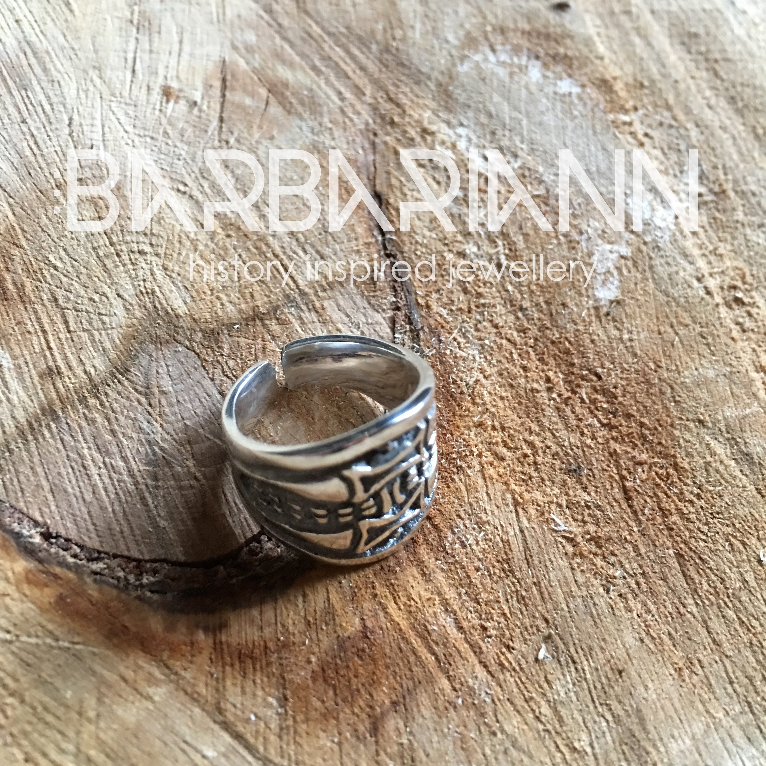 BURR - large open beard bead - 12 mm and more inner diameter - beard ...