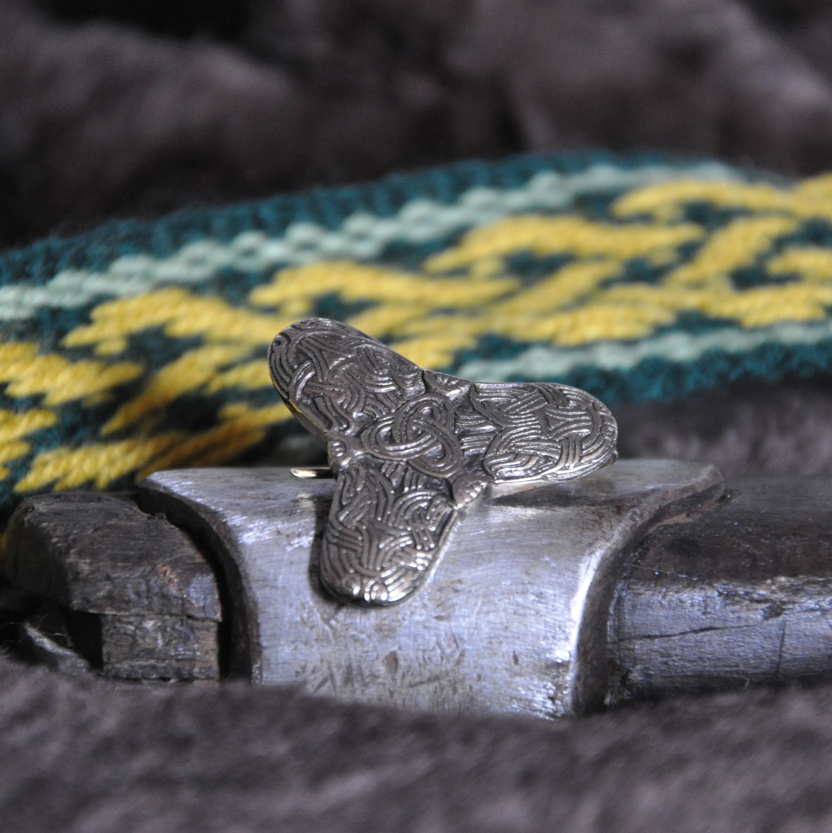 Viking trefoil solid sterling silver brooch from Birka - reproduction ...