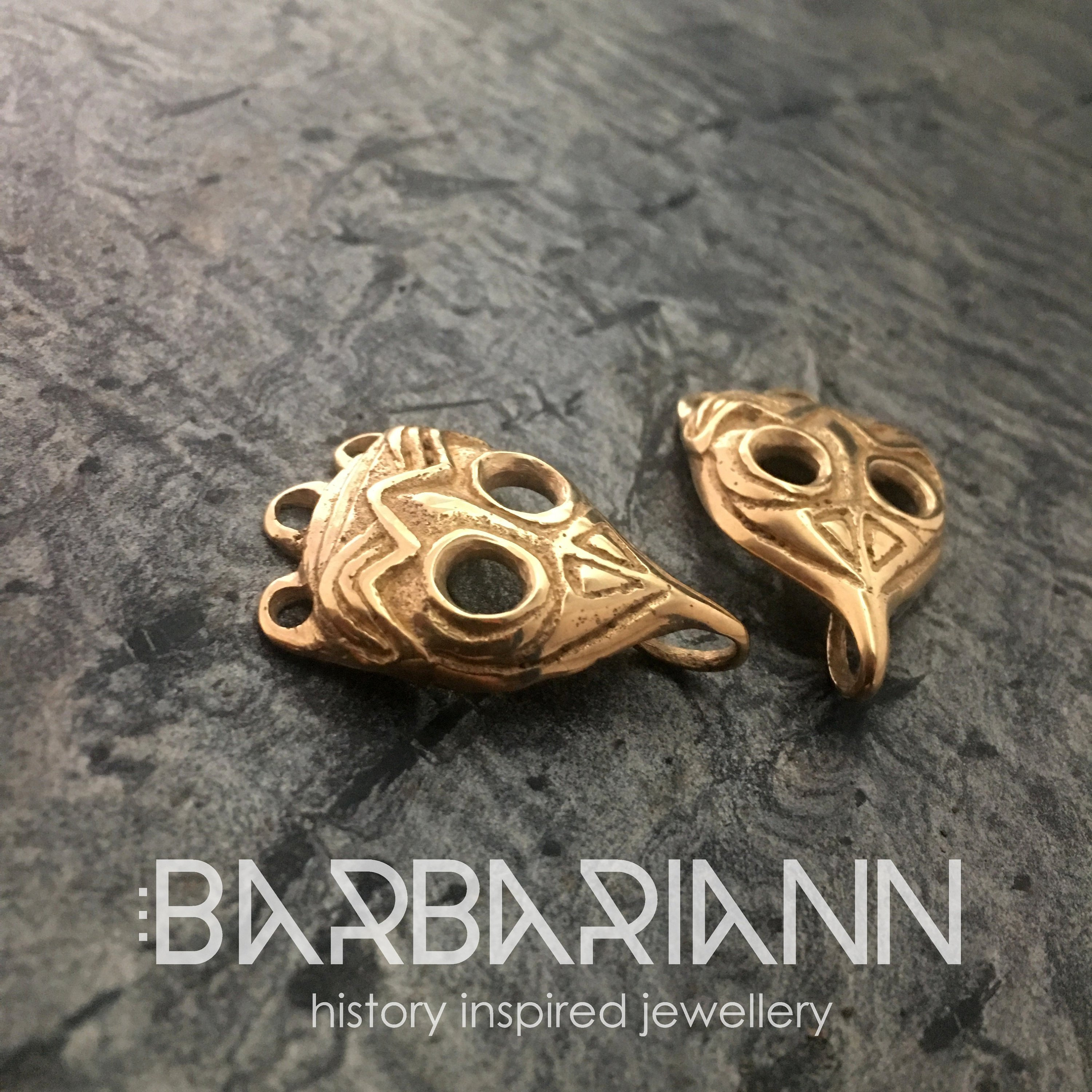 Viking trefoil solid sterling silver brooch from Birka - reproduction ...