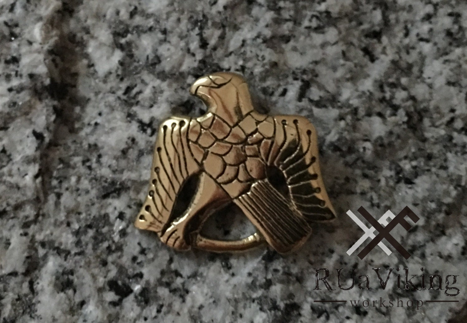 Turul Hungarian eagle pendant museum replica bronze | Etsy