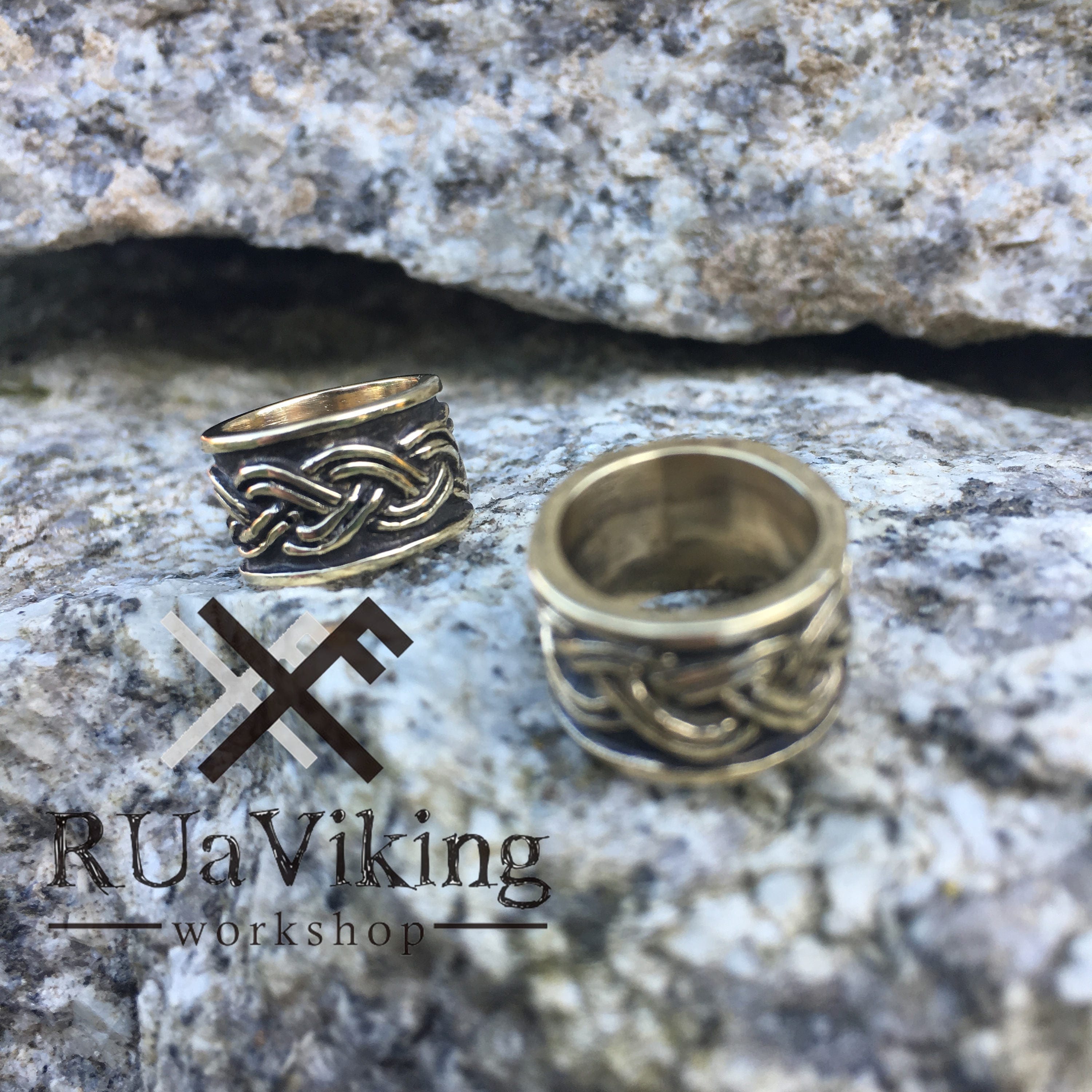 BURR - large open beard bead - 12 mm and more inner diameter - beard ...