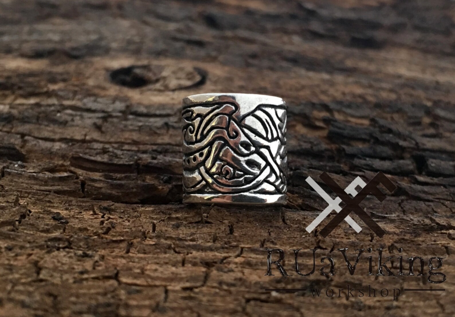 Beast Beard Bead 8.5 Mm Inner Diameter Beard Ring With | Etsy