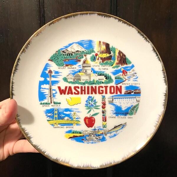 Souvenir Washington State Plates - Etsy