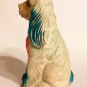 Vintage Chalkware Spaniel Dog - Etsy