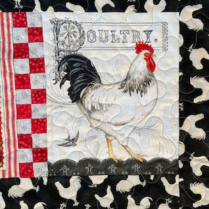 Chicken Quilt2/quilt for Sale Handmade/handmade Quilt/throw Quilt/farm ...