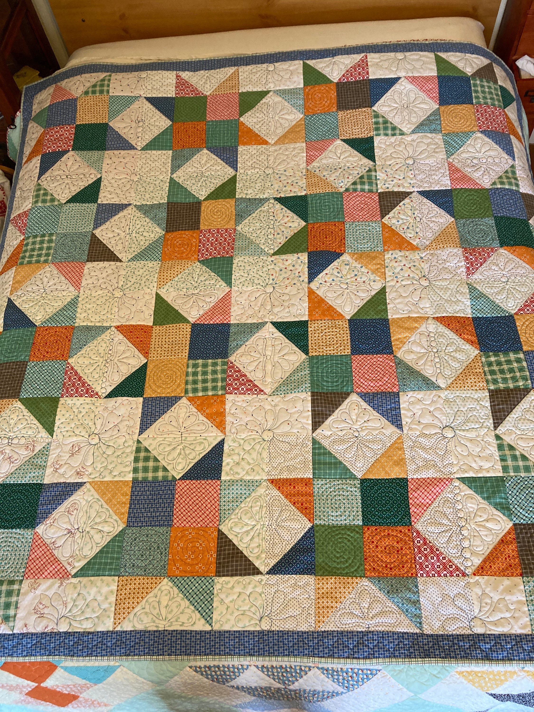 Plaid Stars Quilt/lori Holt Fabric Quilt/handmade Quilt/quilts - Etsy