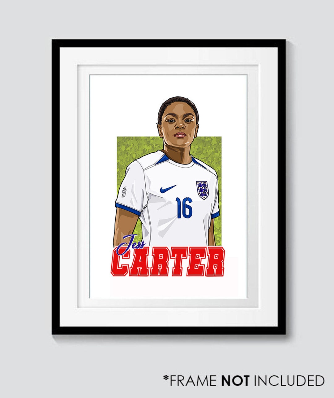 Jess Carter Euro Champion Lioness A4 Print - Etsy