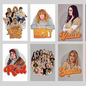 OITNB Orange is the New Black Fan Art Pack 10 Postcard Sized Prints ...