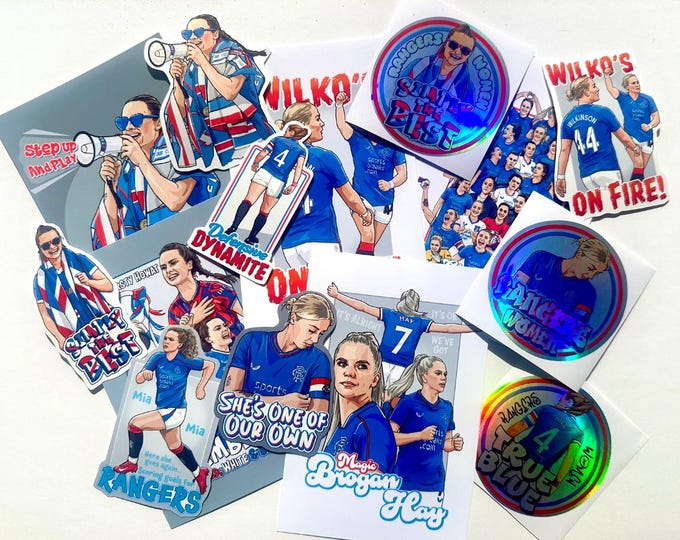 Rangers Women Fan Pack - Prints & Stickers - Etsy