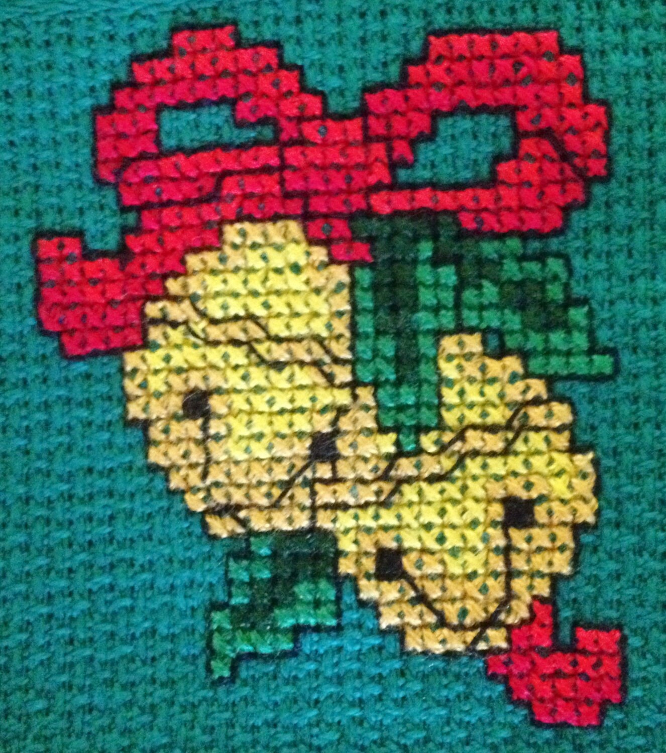 Cross Stitched Fingertip Towel - Etsy Denmark
