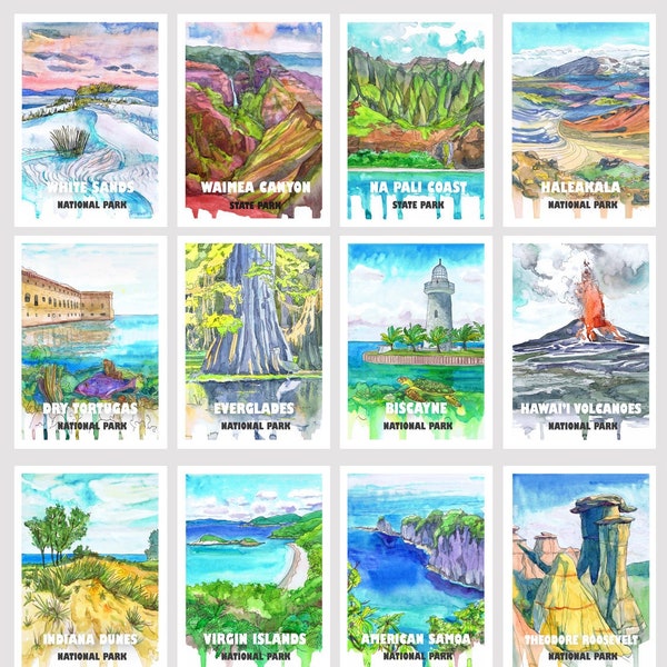 National Park Postcard - Etsy