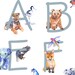 Animal Alphabet Poster, Watercolor ABC Homeschool Chart, Nursery Art ...