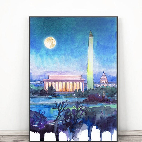 Washington Dc Abstract Art - Etsy
