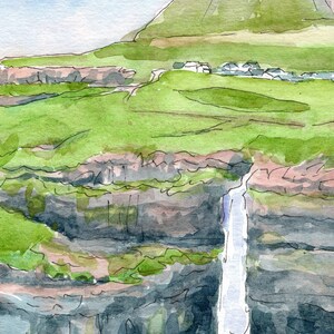 Faroe Islands Print Denmark Wall Art, Europe Skyline Travel Poster ...