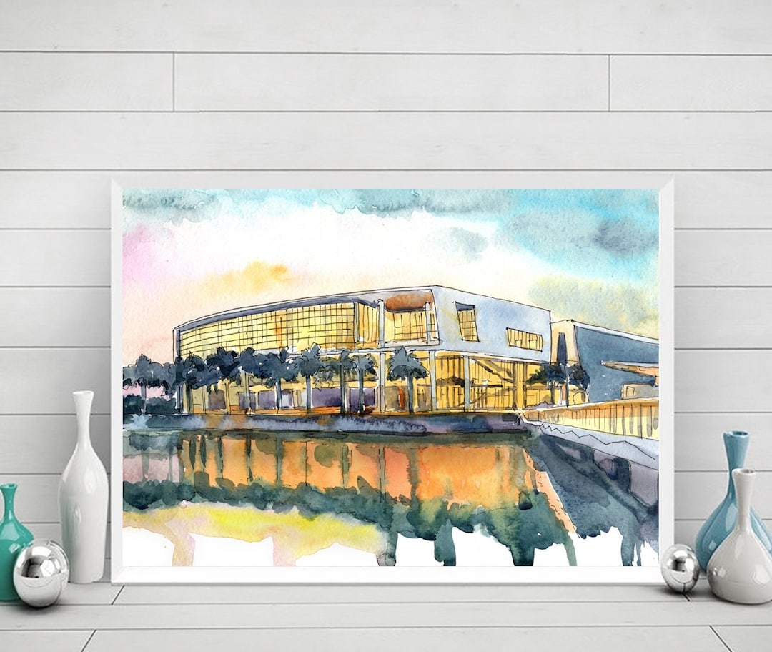 University of Miami Art, Umiami Watercolor Painting , Coral Gables ...