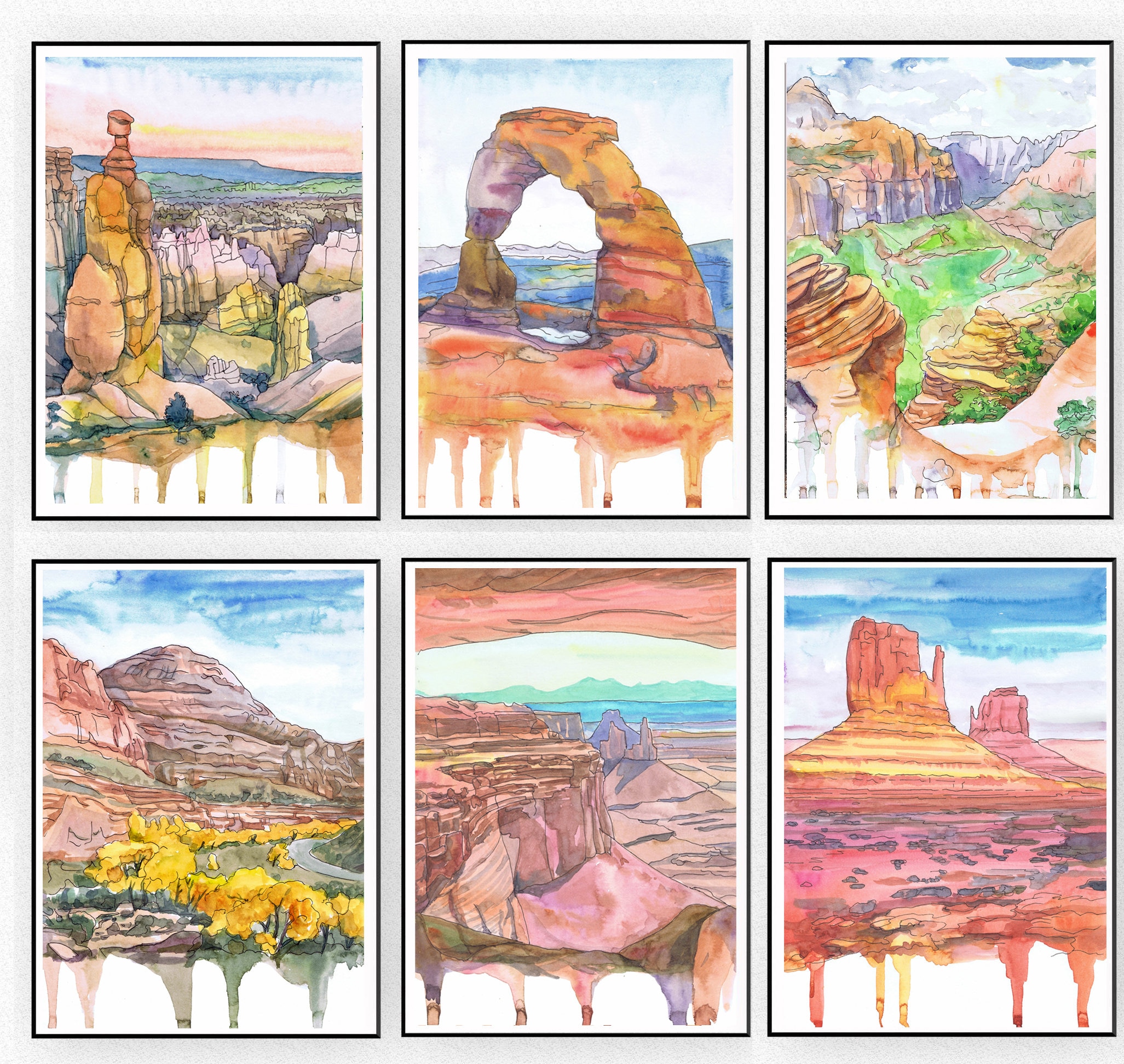 Canyonlands National park Art Print Utah Poster Mesa arch | Etsy