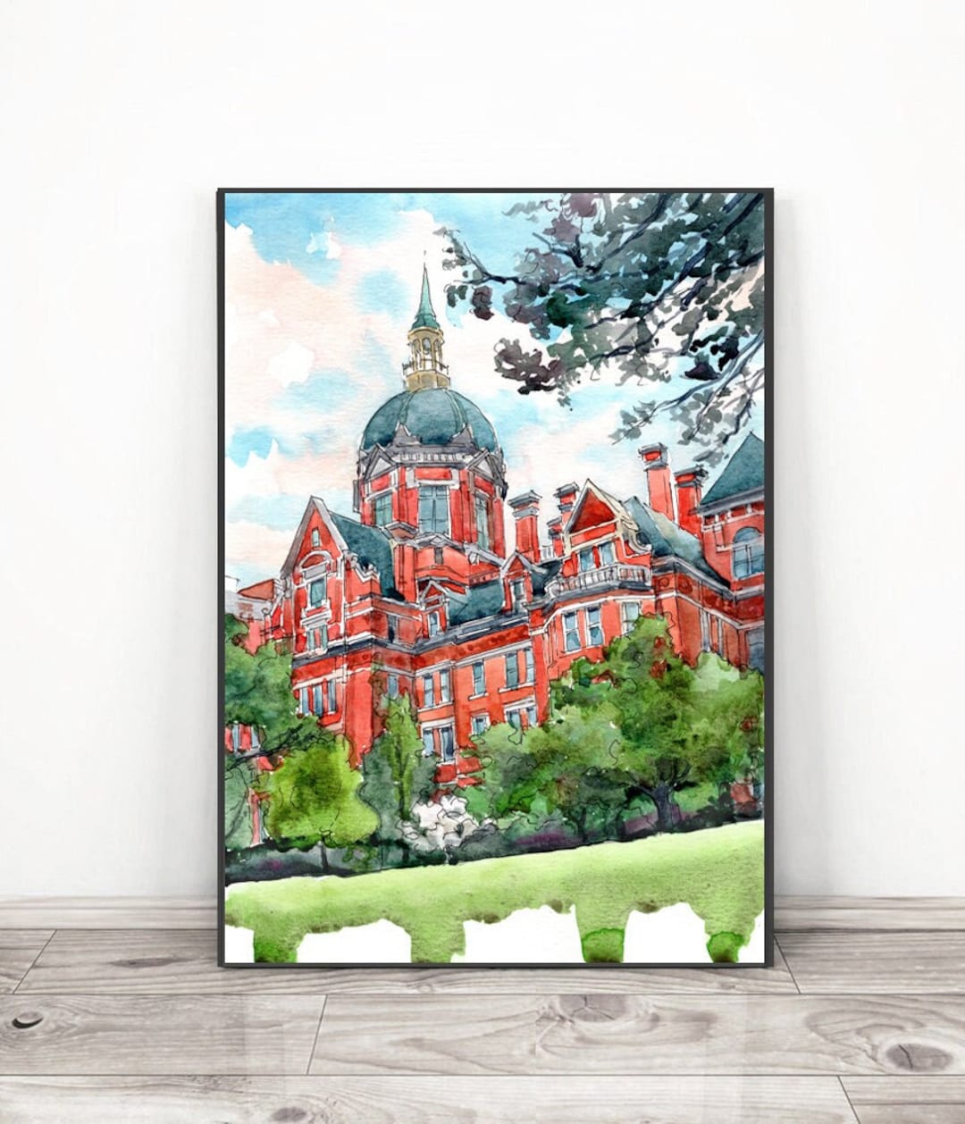 Johns Hopkins University Art Print, School of Medicine Graduation ...