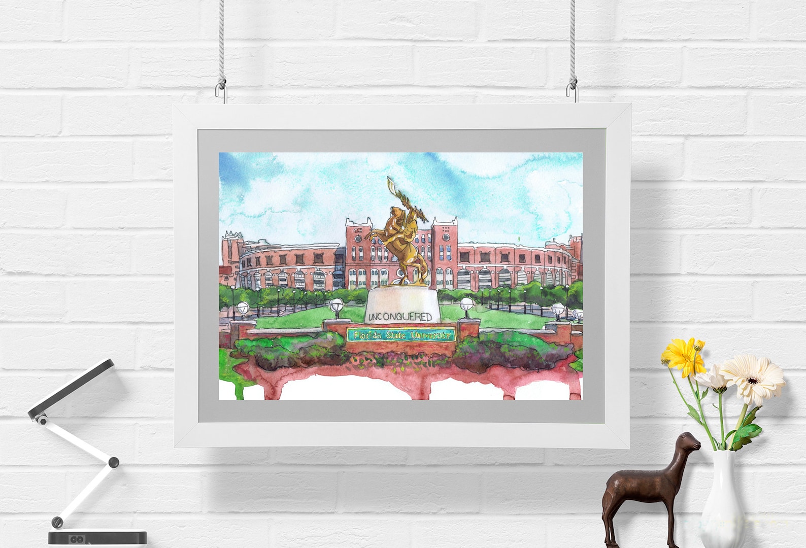 Florida State University Stadium Watercolor Print Fsu Wall | Etsy