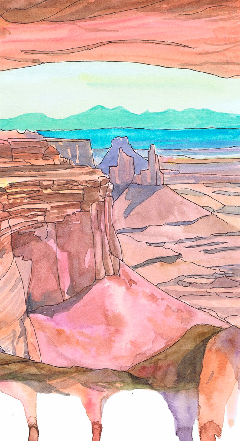 Canyonlands National Park Art Print Utah Poster Mesa Arch - Etsy