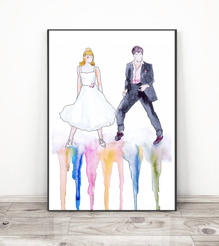 Set of 3 Dancing Pop culture Wall Art Prints Dance studio | Etsy