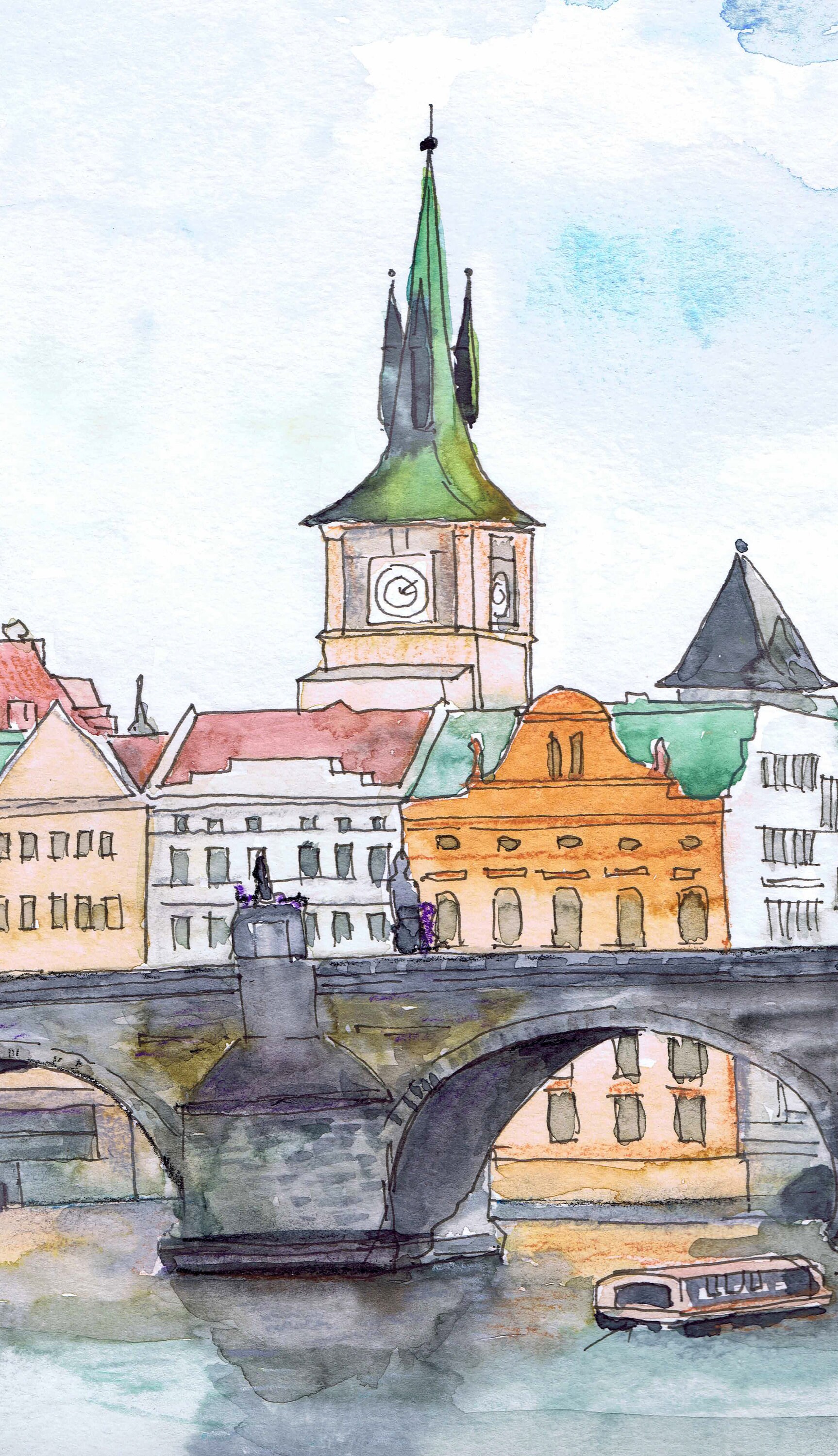 Prague Art, Czech Republic Wall Art Europe Print - Charles Bridge ...