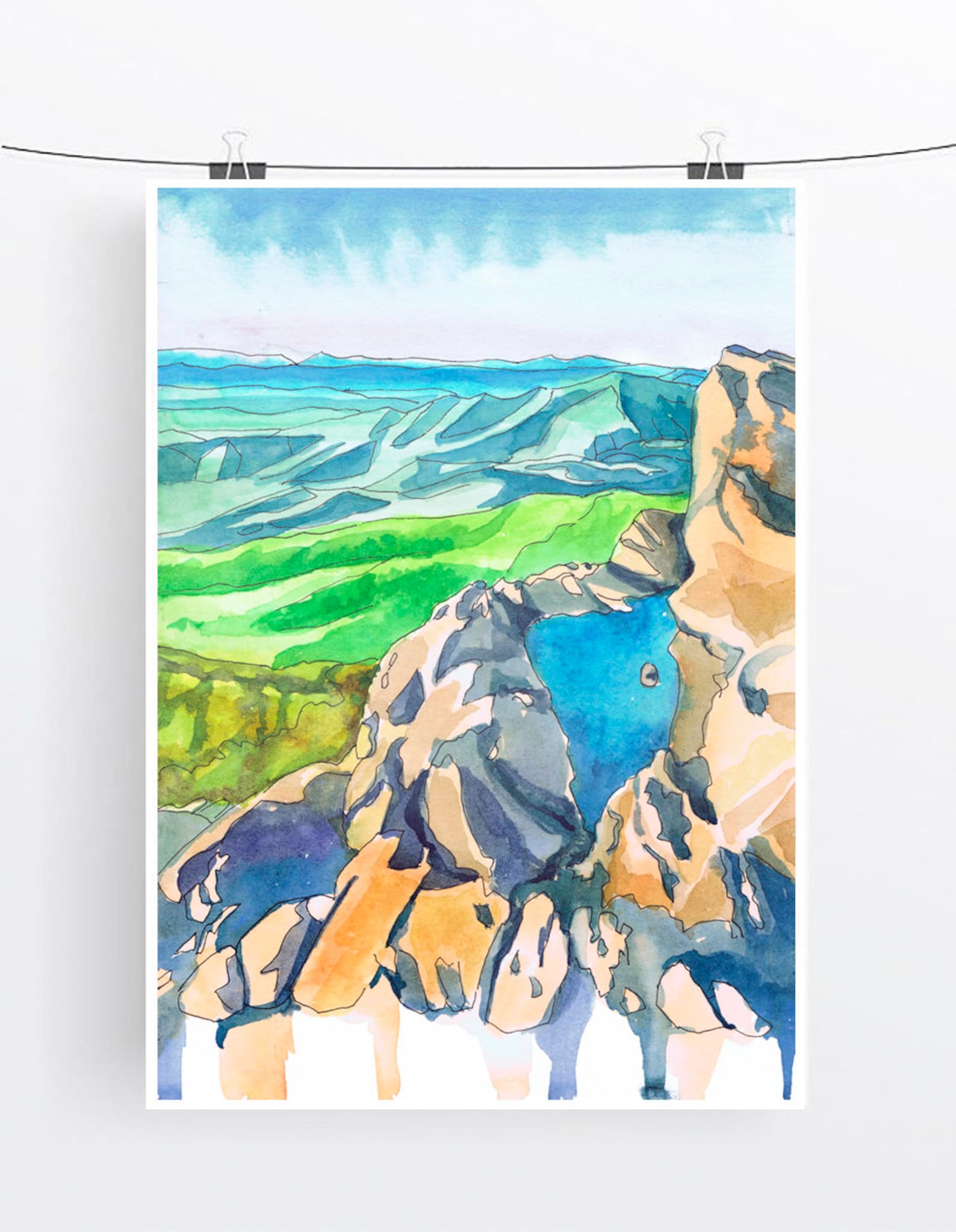 Shenandoah National Park Art Print Virginia Poster Blue - Etsy