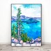 Oregon Art Prints Set of 3, Watercolor Landscape Painting, Travel ...