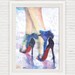 Red Bottom Shoes Art Fashion Illustration Shoe Watercolor - Etsy