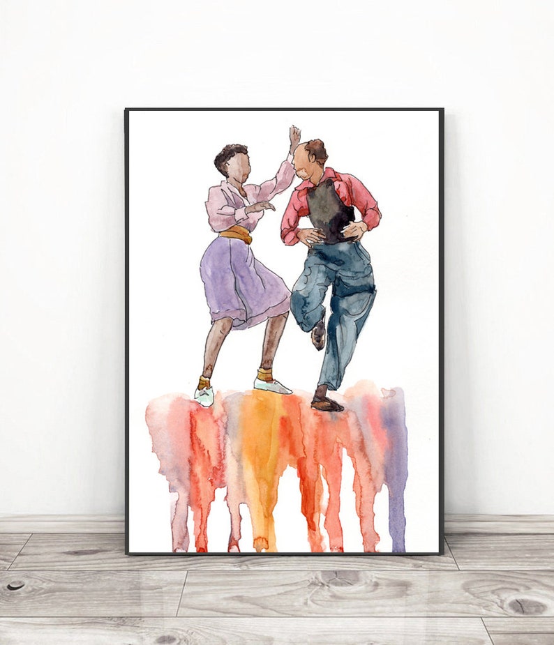 Modern Dance Set of 6 Art Prints Dancing Pop Culture Wall Art - Etsy