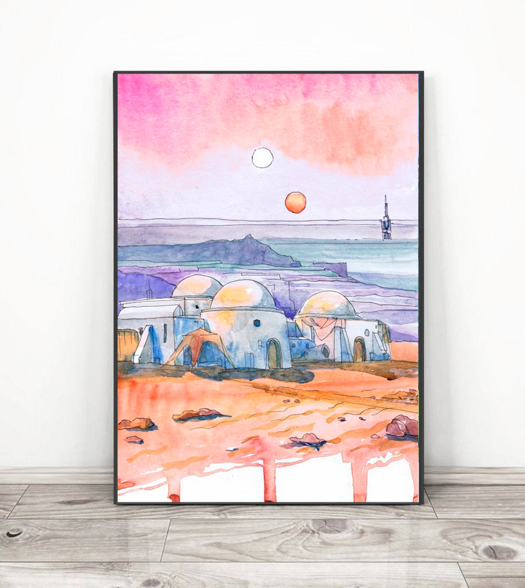 Fantastic Planet Art Print- Fan Art Watercolor Painting , Fantastic ...
