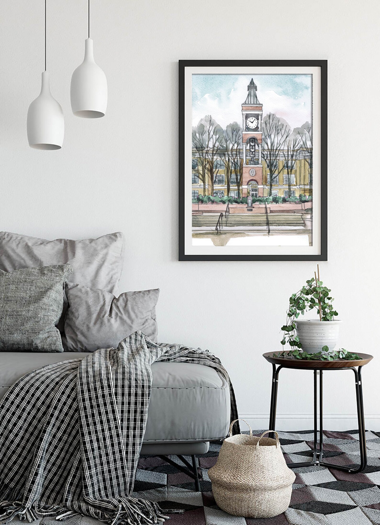 Sam Houston State University Art Print Huntsville Texas Wall - Etsy