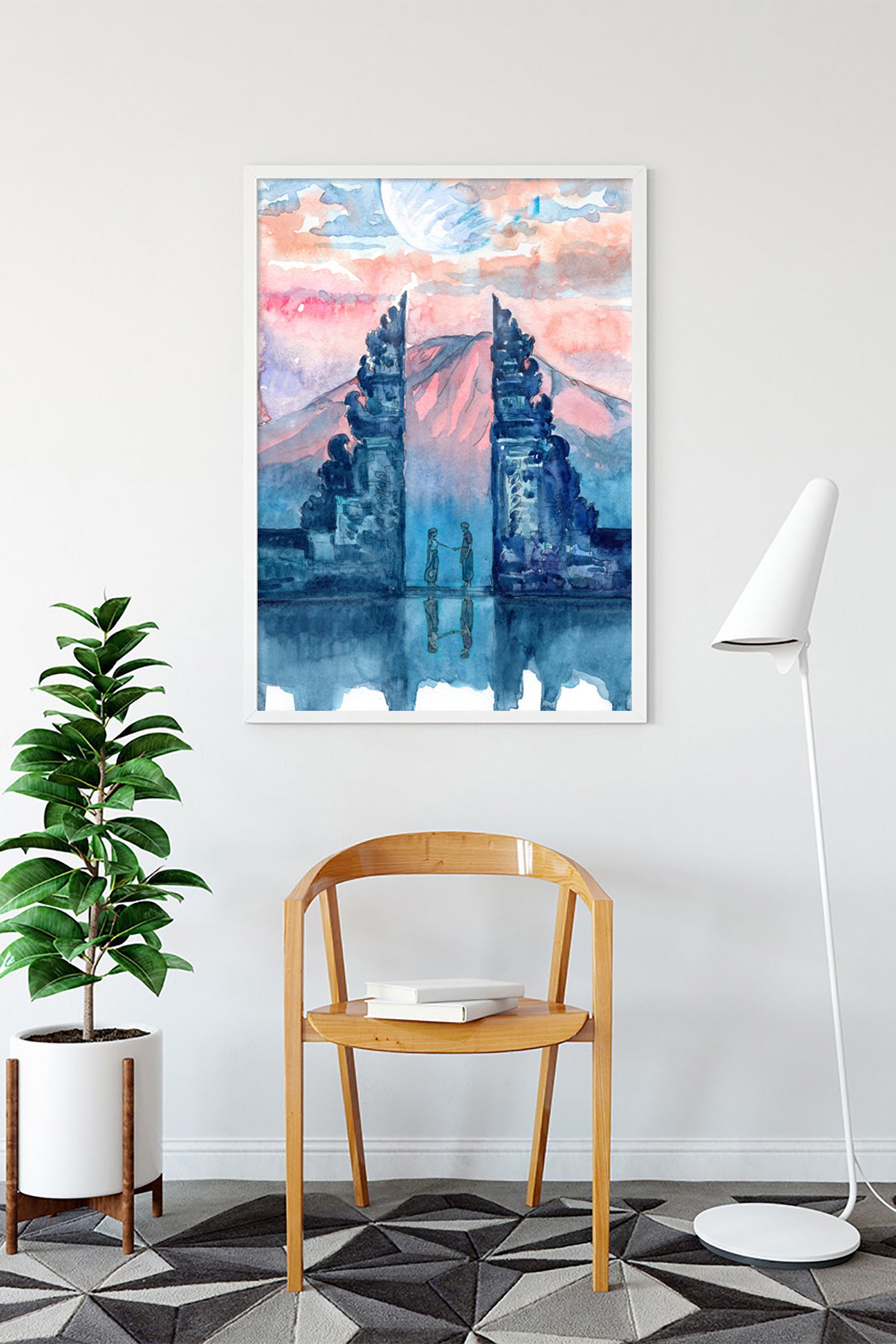 Bali Art Indonesia Wall Art Print Bali Gate of Heaven - Etsy