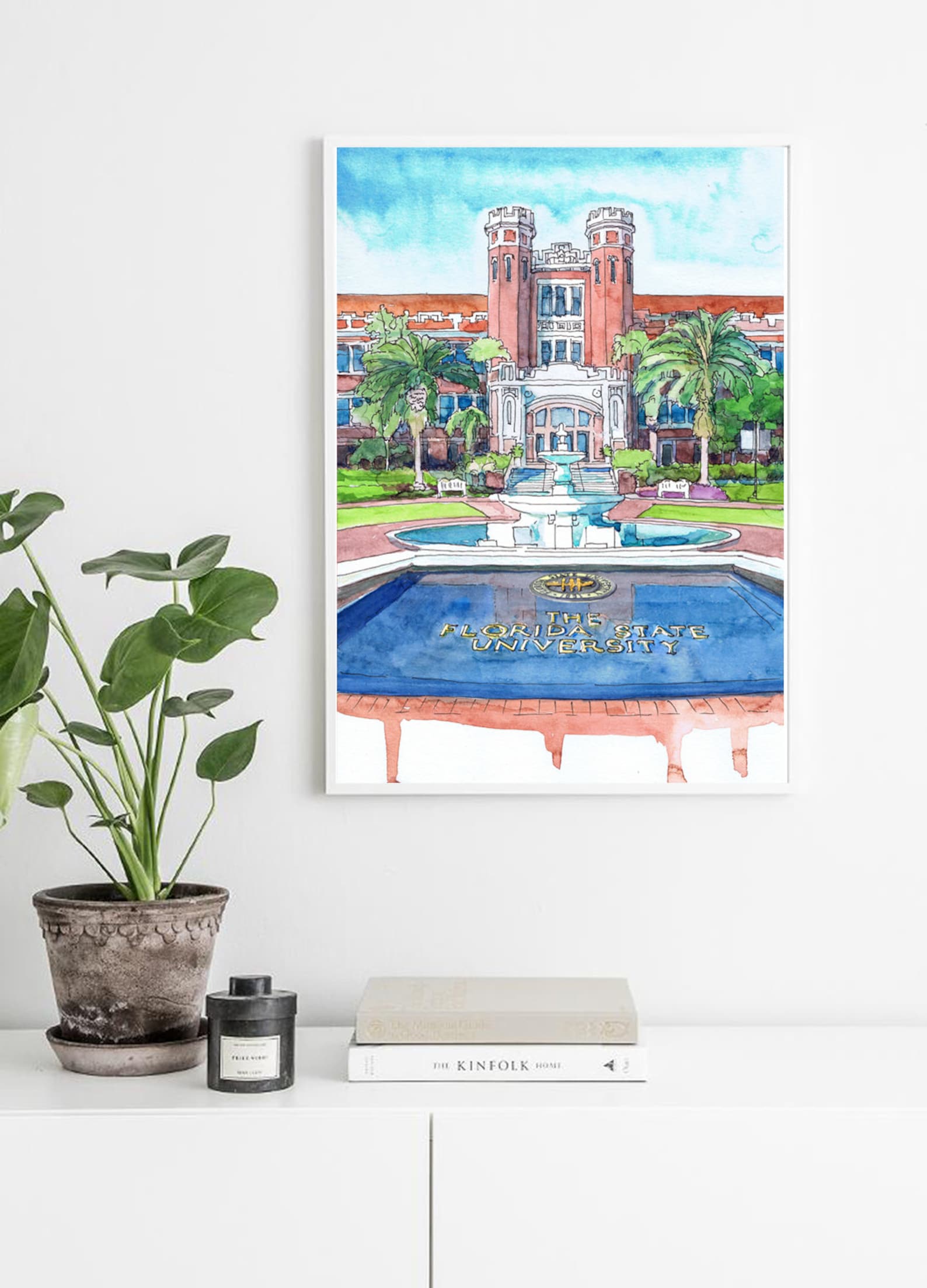 Florida State University Art Print Watercolor Painting - Etsy