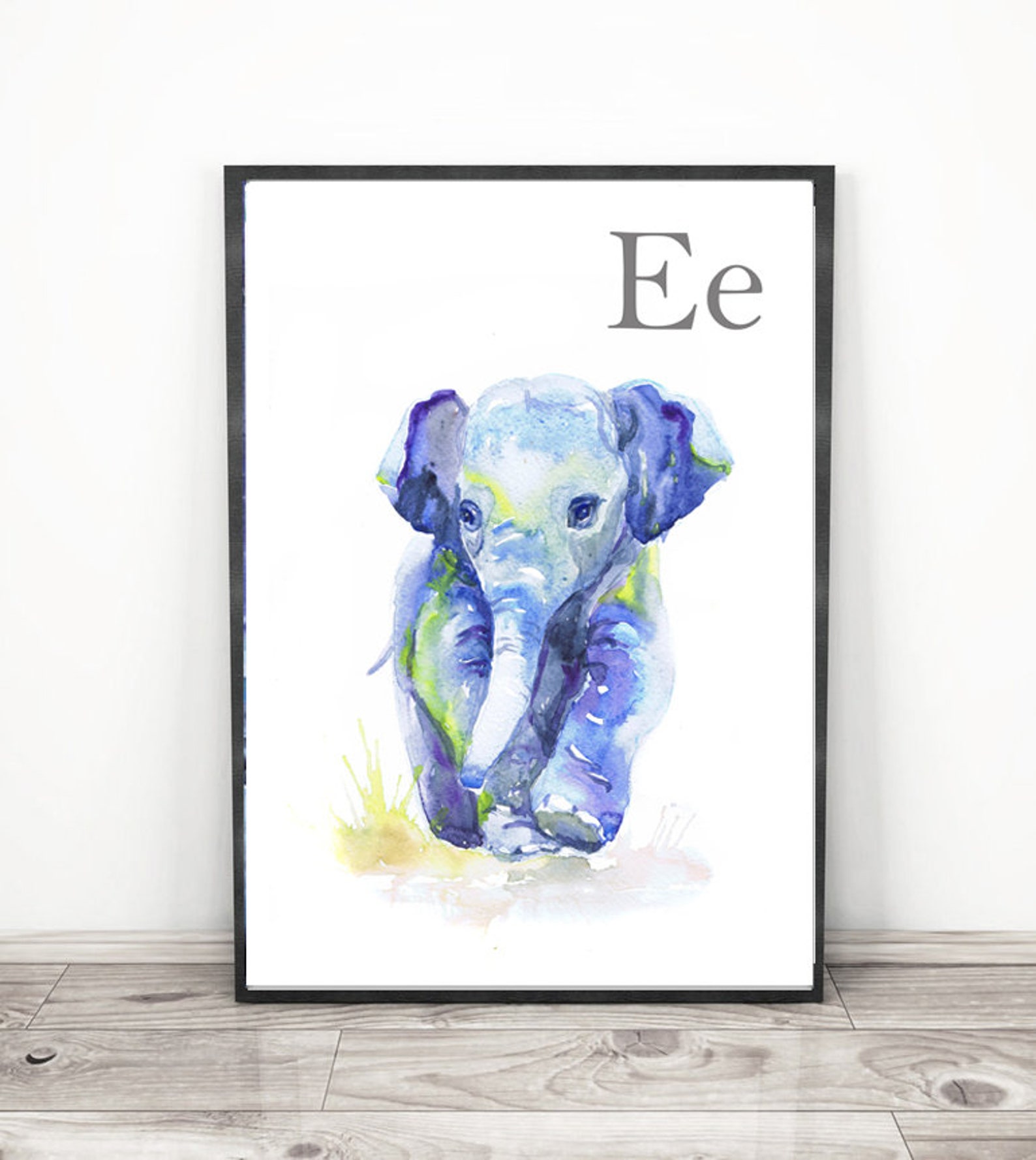 Animal Alphabet Cards ABC Flashcards Watercolor A-Z Flash - Etsy