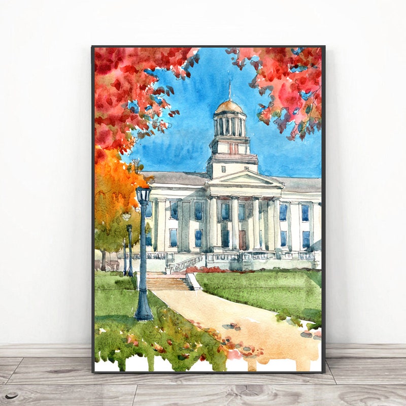 Iowa Print - Etsy
