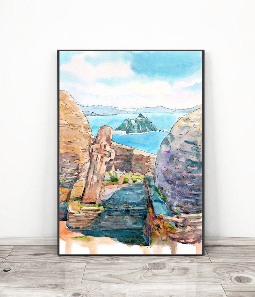 Skellig Michael, Ireland Art Print Irish Sacred Site, Archangel Michael ...