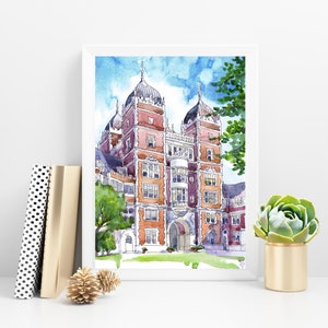 University of Pennsylvania Art, Upenn Poster City Watercolor Painting ...