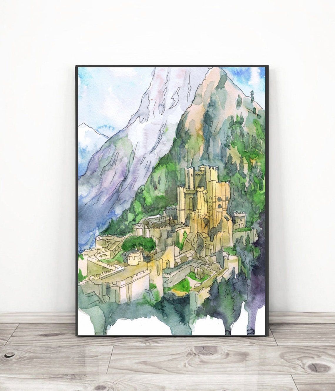 Fantastic Witch Castle Art Fantasy Landscape Fairy Tale - Etsy