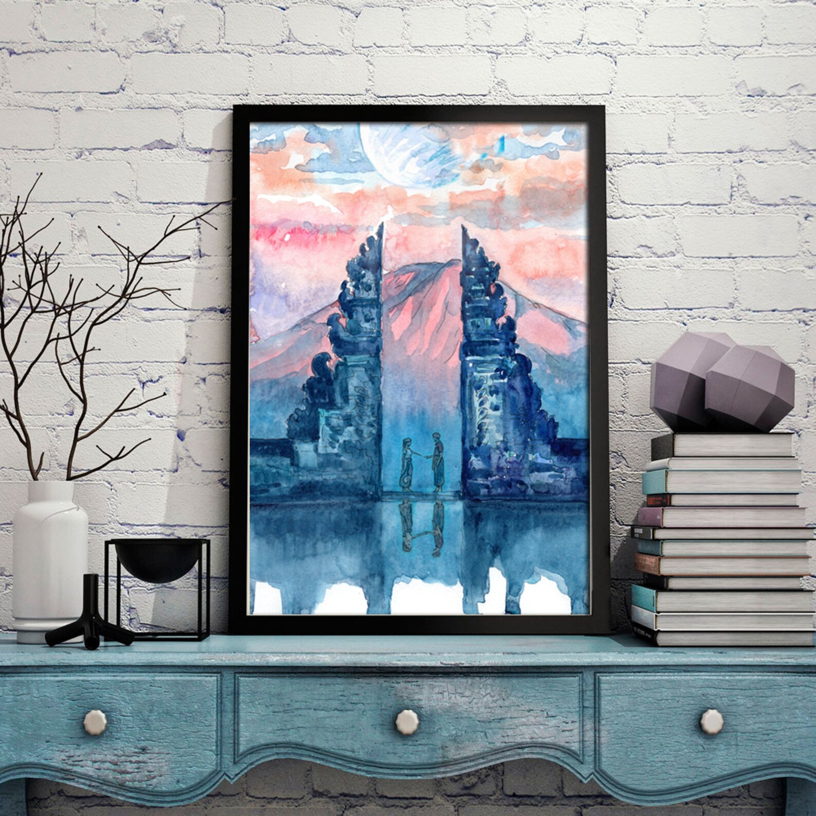 Bali Art Indonesia Wall Art Print Bali Gate of Heaven - Etsy