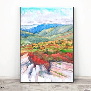 Oregon Art Prints Set of 3, Watercolor Landscape Painting, Travel ...