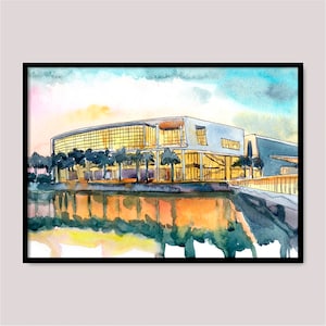 University of Miami Art, Umiami Watercolor Painting , Coral Gables ...