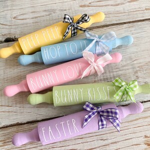 Mini Wooden Easter Rolling Pins - Etsy