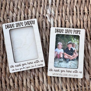Drive Safe Daddy Visor Clip Photo Frame - Etsy