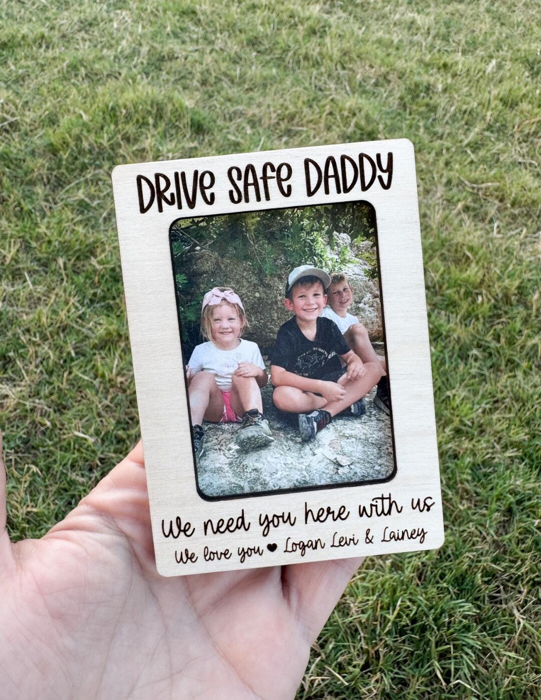 Drive Safe Daddy Visor Clip Photo Frame - Etsy