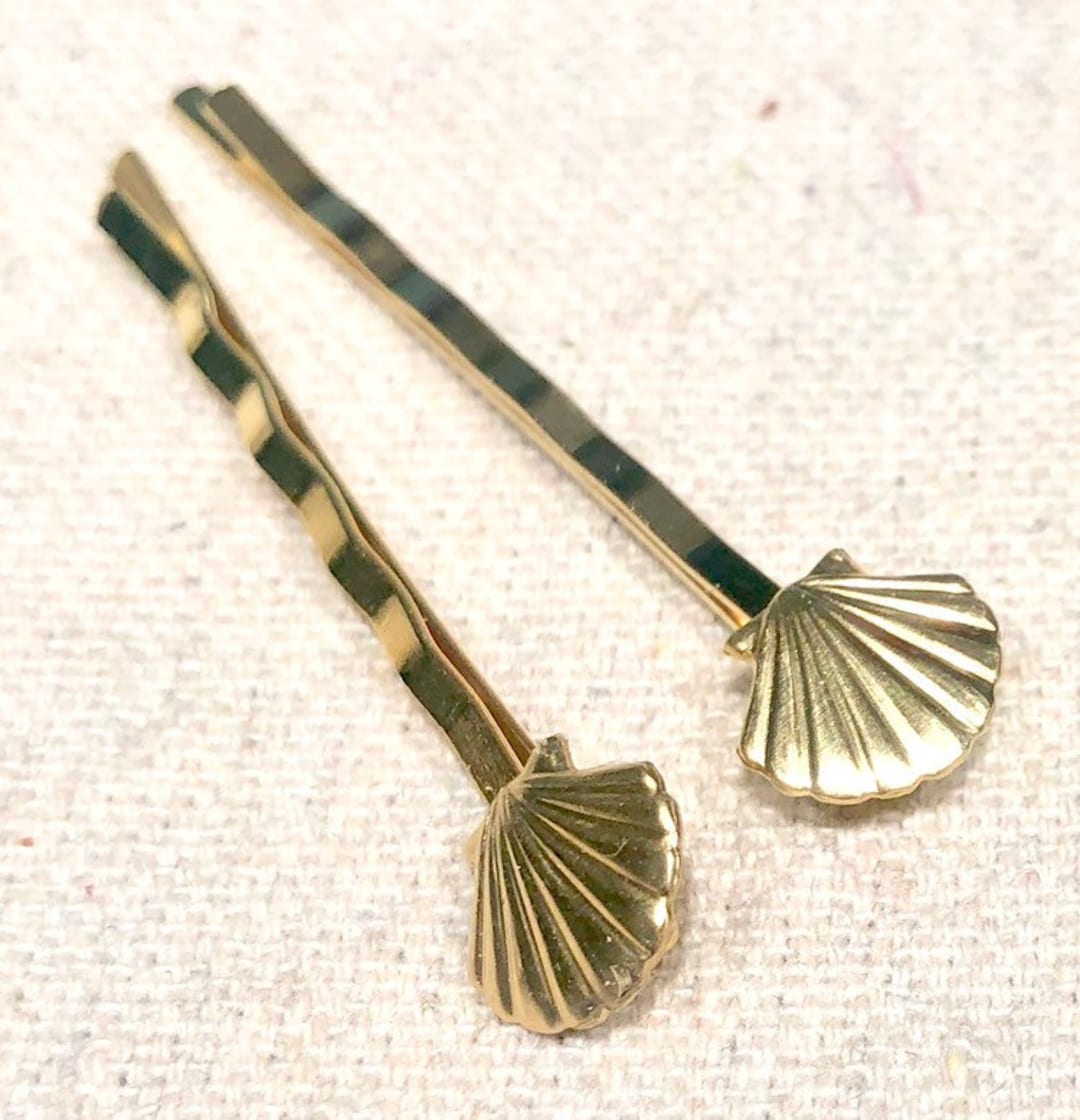 BEST SELLER Gold Silver Shell Hair Pins Seashells Coastal Beach, Summer ...