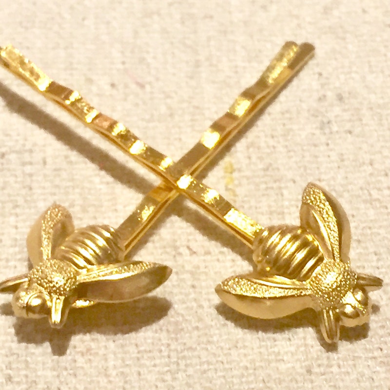Bee Hair Pins - Etsy