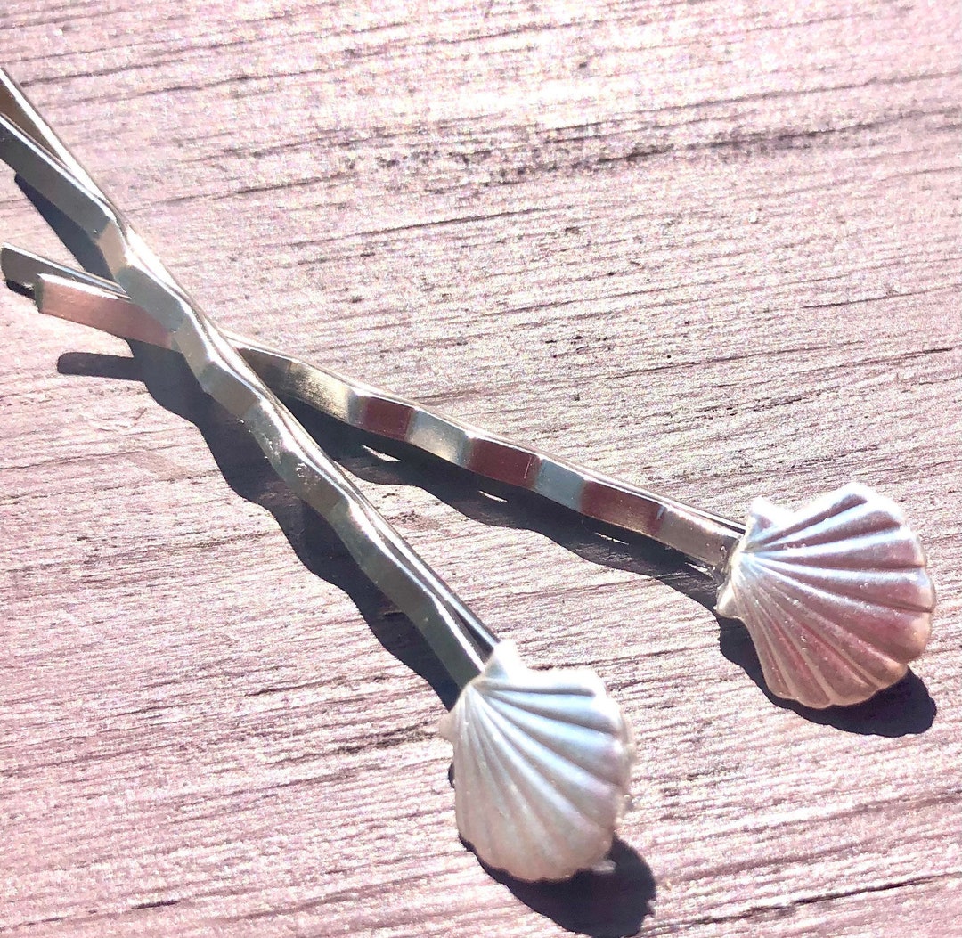 BEST SELLER Silver Shell Hair Pins Seashells Coastal Beach Summer ...