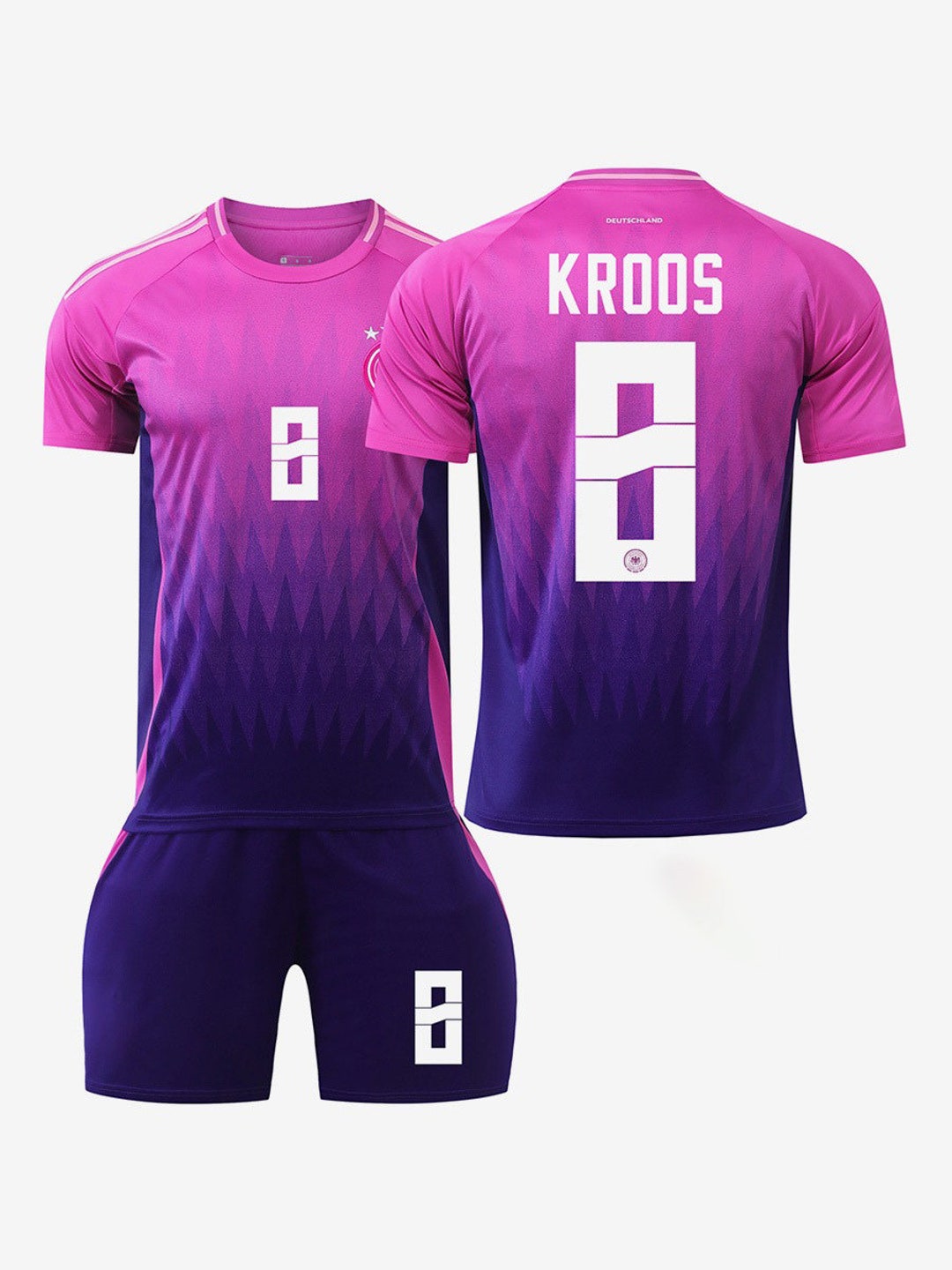 Personalize Germany Away National Team Toni Kroos 8 Jersey Set Best ...